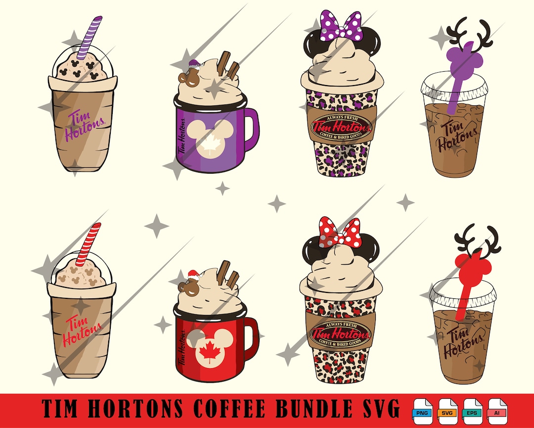 Tim Hortons Svg, Png /christmas Png / Coffee Cups Svg / Snack Coffee ...