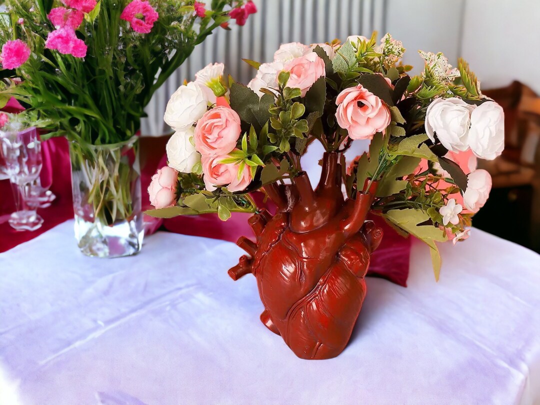 Handcrafted Heart Vase Symbol of Love Unique Christmas & - Etsy