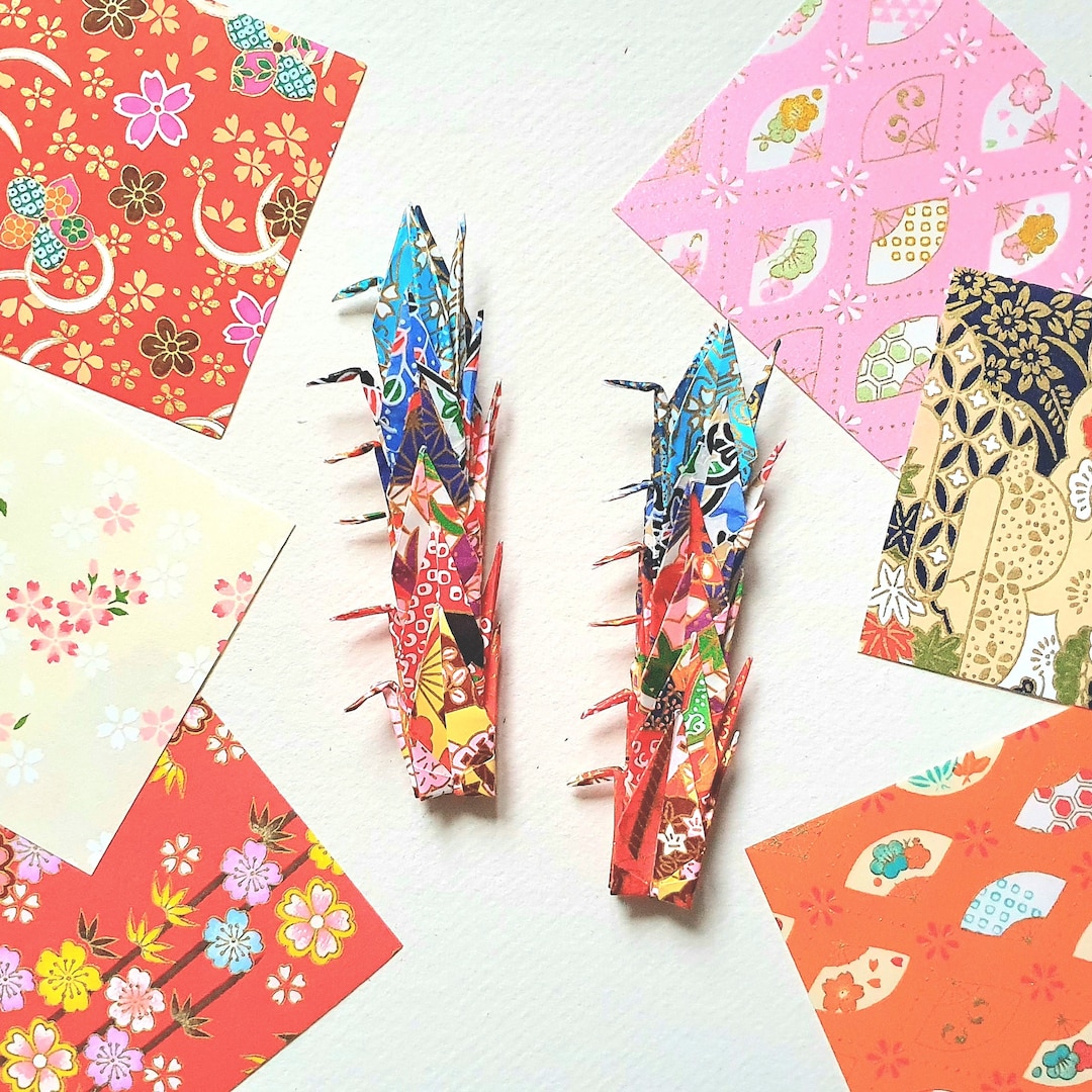 100 Origami Paper Cranes or 120 Paper Butterflies, From Japanese ...