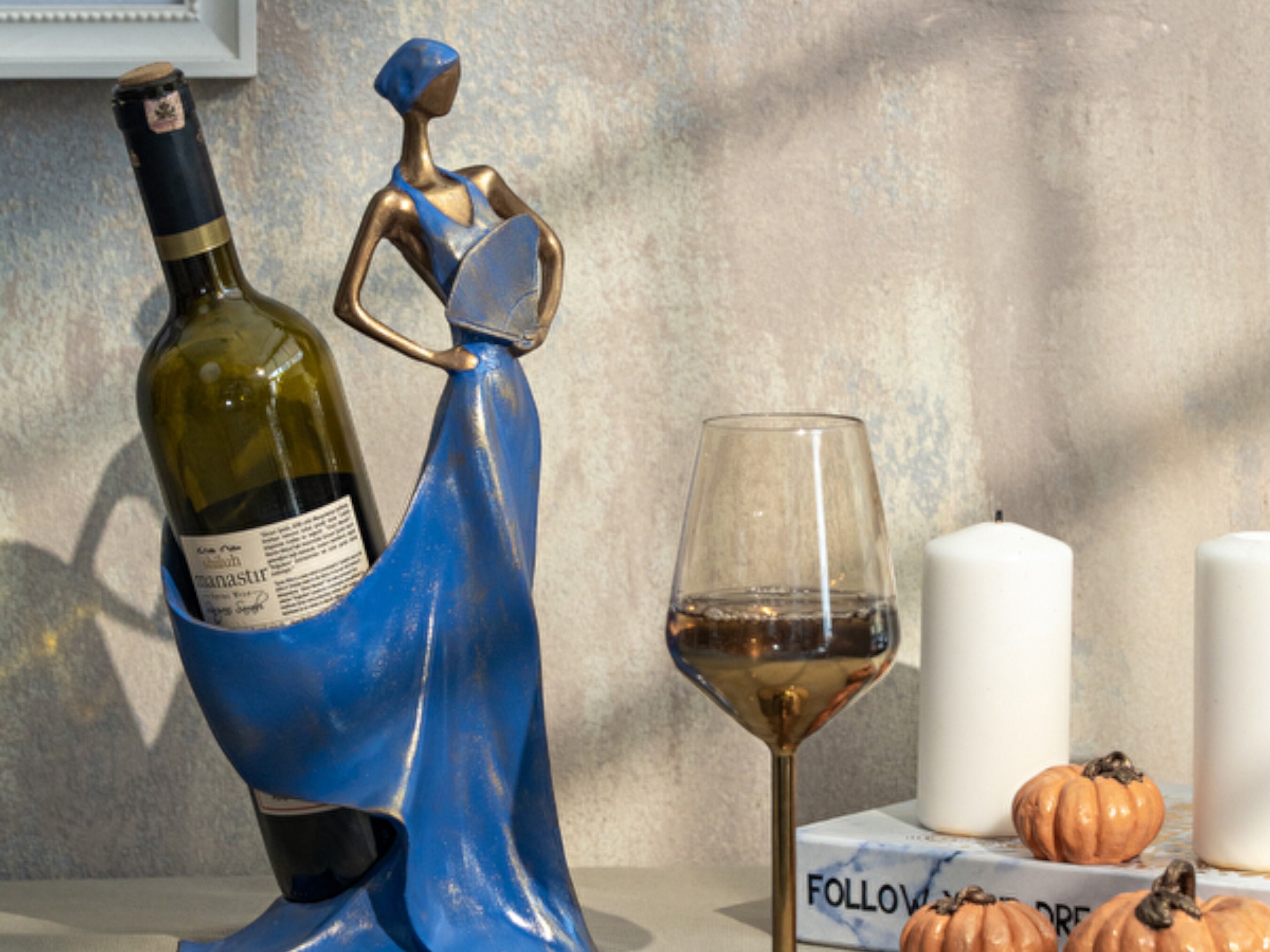 Perla Women's Wine Rack Midnight Blue Elegance for New Year's Tables - Etsy