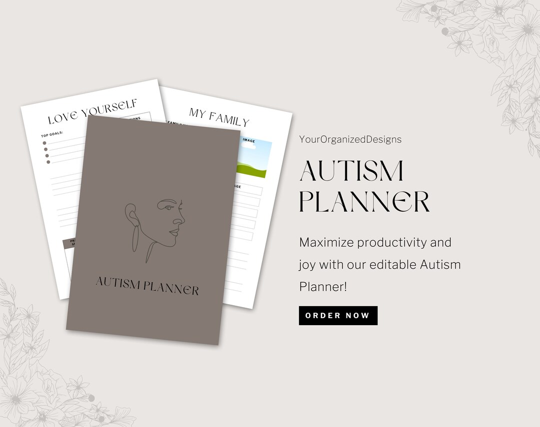 Autism Planner Templates Autism Planner Binder Autism Digital Planner ...