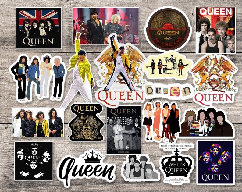 20pcs Queen Band Stickers Queen Freddie Mercury Rock Band - Etsy