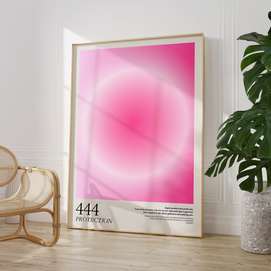 Angel Number 444 Poster for Teen Girl Room Decor Aura 444 - Etsy