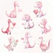 Dinosaur Valentine Png Cute Dinosaurs Clipart Watercolor - Etsy
