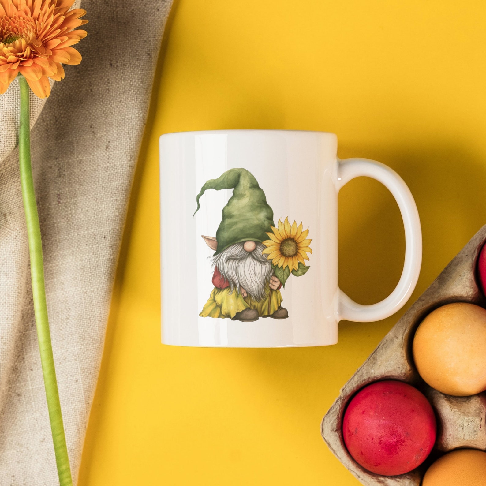 Sunflower Gnome Watercolor Clipart, Summer PNG (digital Download) - Etsy