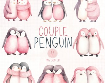 Cute Penguin for Valentine's Day Clipart , Baby Penguins Clipart ...
