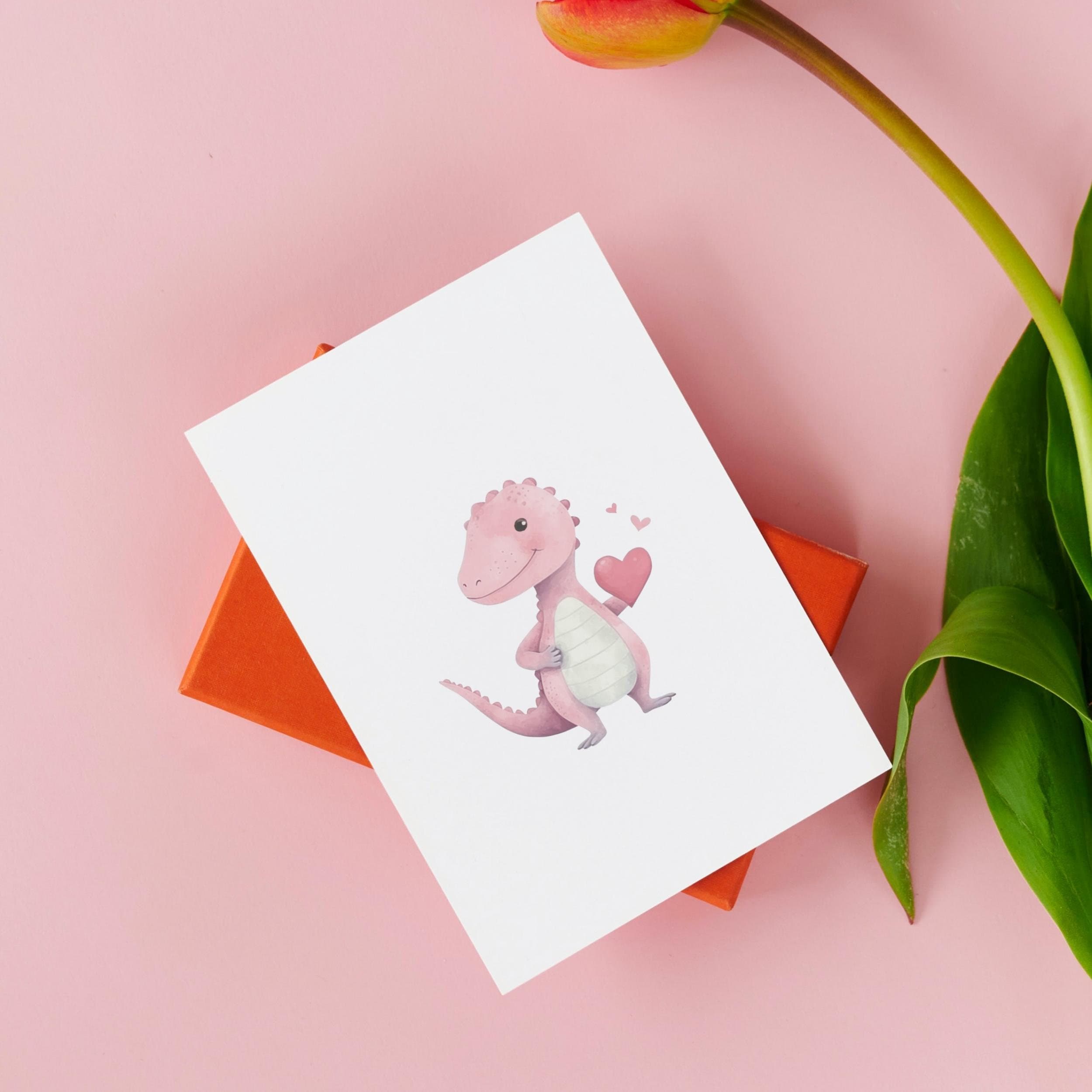 Dinosaur Valentine Png, Cute Dinosaurs Clipart, Watercolor Dinosaur ...