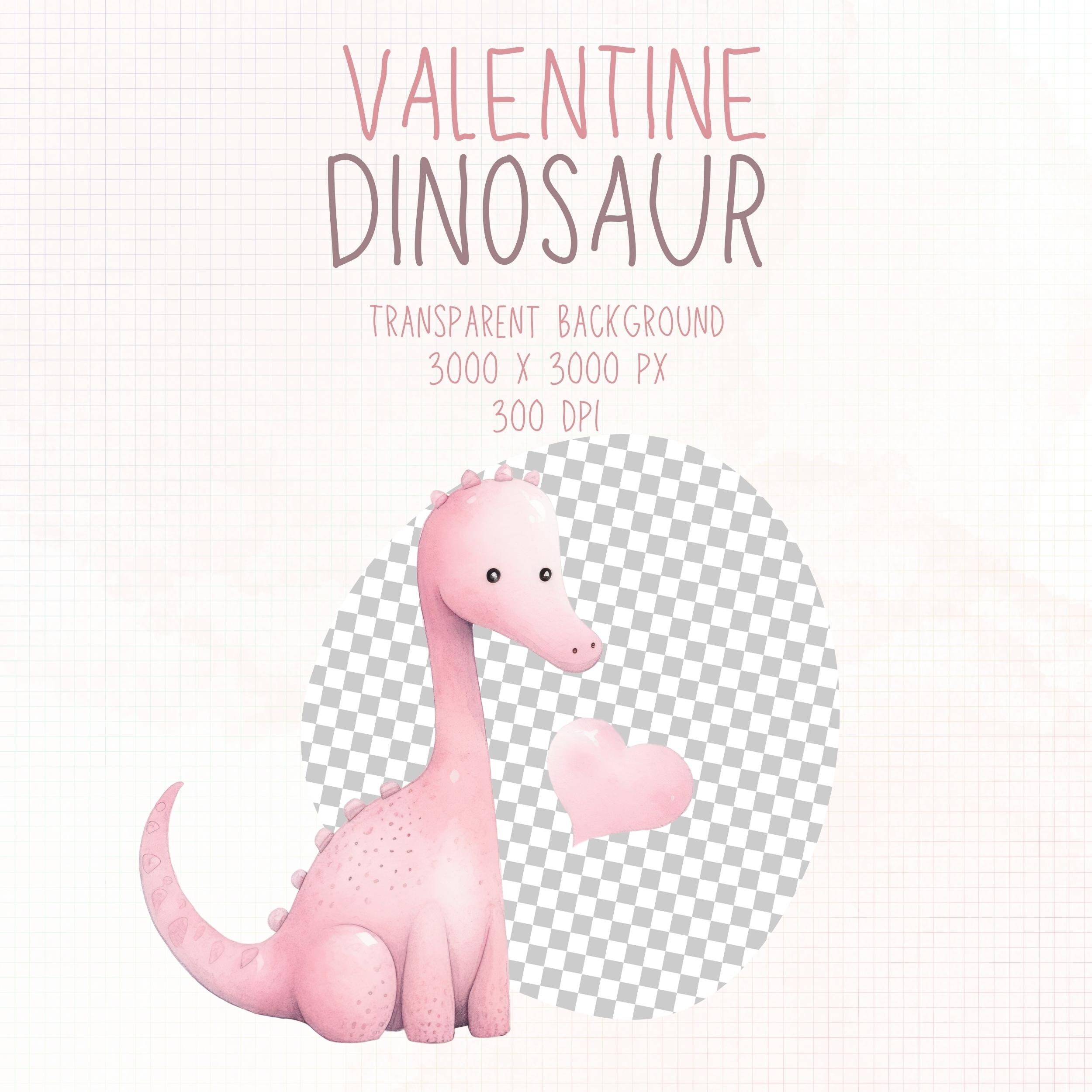 Dinosaur Valentine Png, Cute Dinosaurs Clipart, Watercolor Dinosaur ...