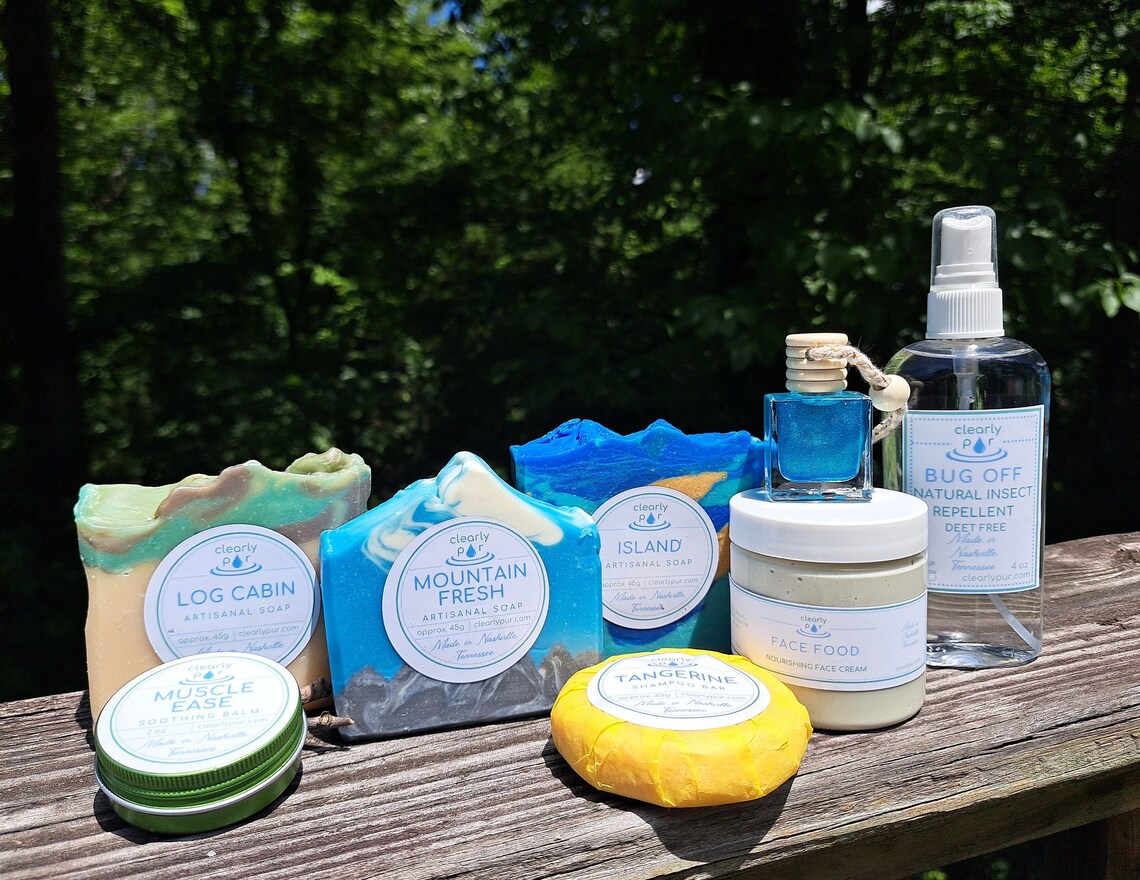 Father's Day Outdoor 8pc Gift Set, Shampoo Bar, 3 Soaps, Car Freshner ...