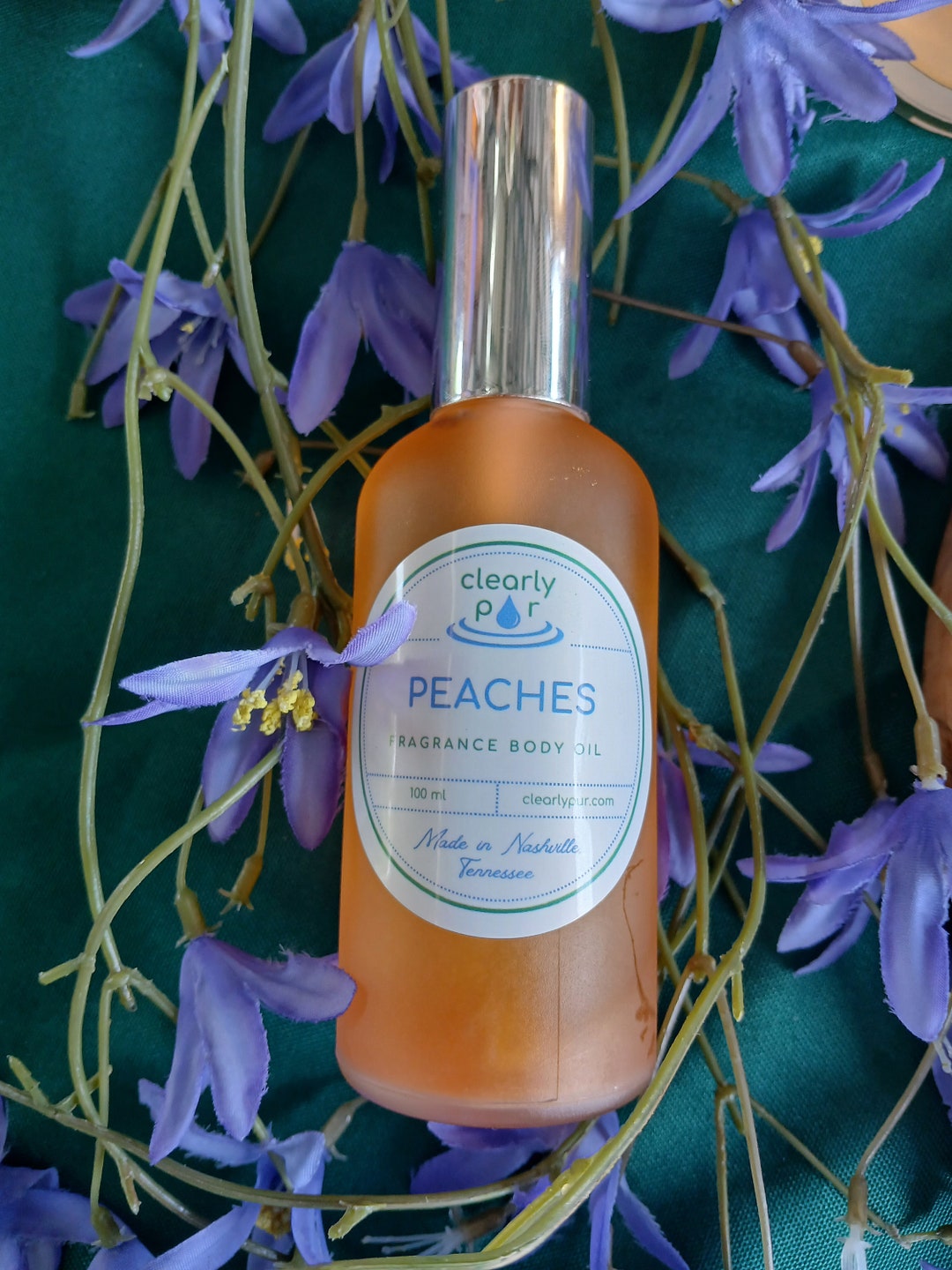 Peach Perfumed Body Oil Spray, MCT Coconut, Jojoba & Vitamin E - Etsy