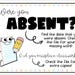 Absent Bin Template: Classroom Organization (PDF Print) - Etsy