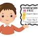 Homework Pass Canva Template | Editable & Customizable | Digital ...