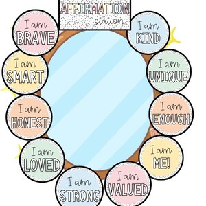Pastel Rainbow Affirmation Station: Printable Classroom Decor (PDF) - Etsy