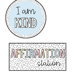 Pastel Rainbow Affirmation Station: Printable Classroom Decor (PDF) - Etsy