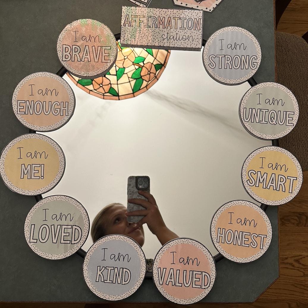 Pastel Rainbow Affirmation Station: Printable Classroom Decor (PDF) - Etsy