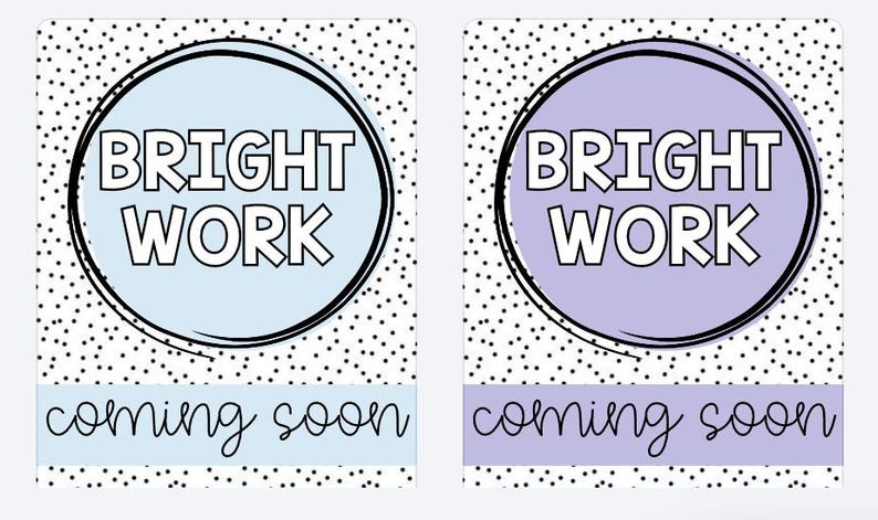 Our Brightest Work | Classroom Decor Letters, Bulletin Board (printable ...