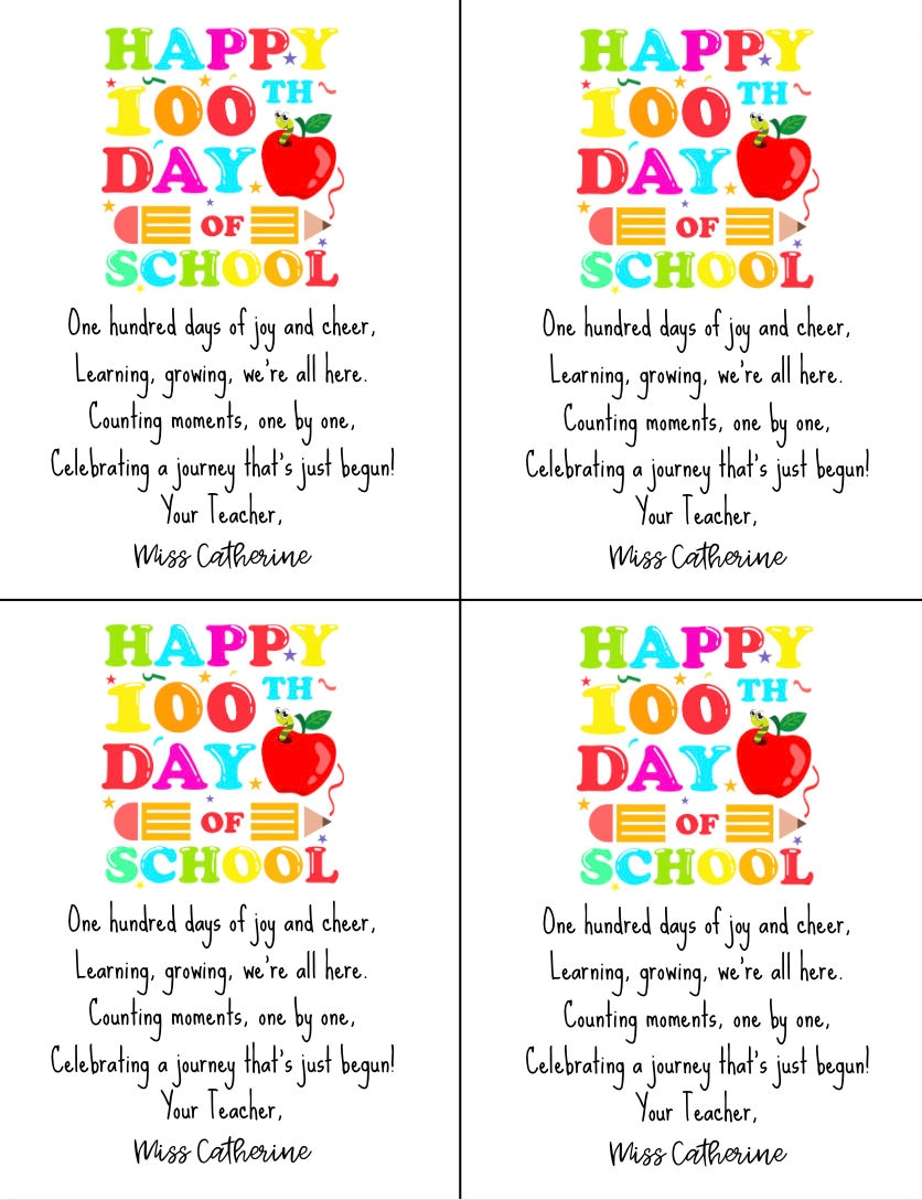 100th Day of School Project and Activities | Parent Letter | 100th Day ...