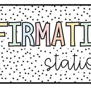 Pastel Rainbow Affirmation Station: Printable Classroom Decor (PDF) - Etsy