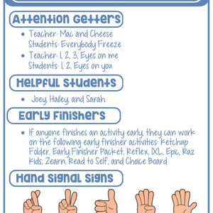 Substitute Teacher Binder Template | Completely Customizable | Cute ...