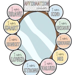 Pastel Rainbow Affirmation Station: Printable Classroom Decor (PDF) - Etsy