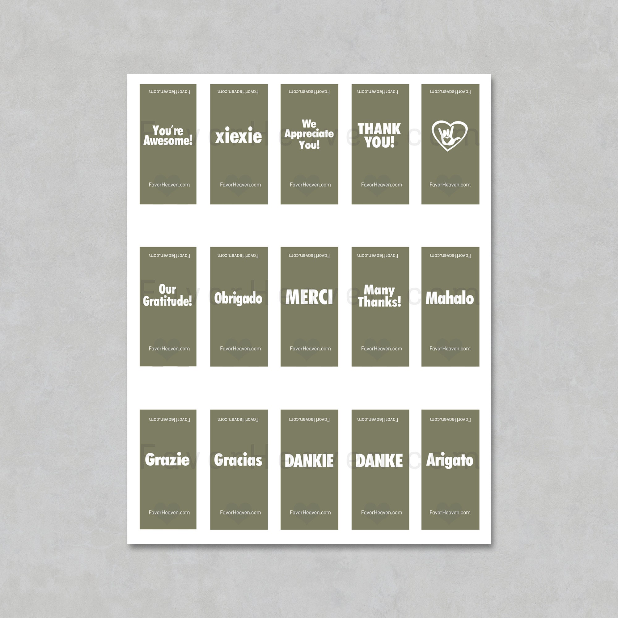 30 APPRECIATION THANK You Instant Download Printable Chocolate Candy ...