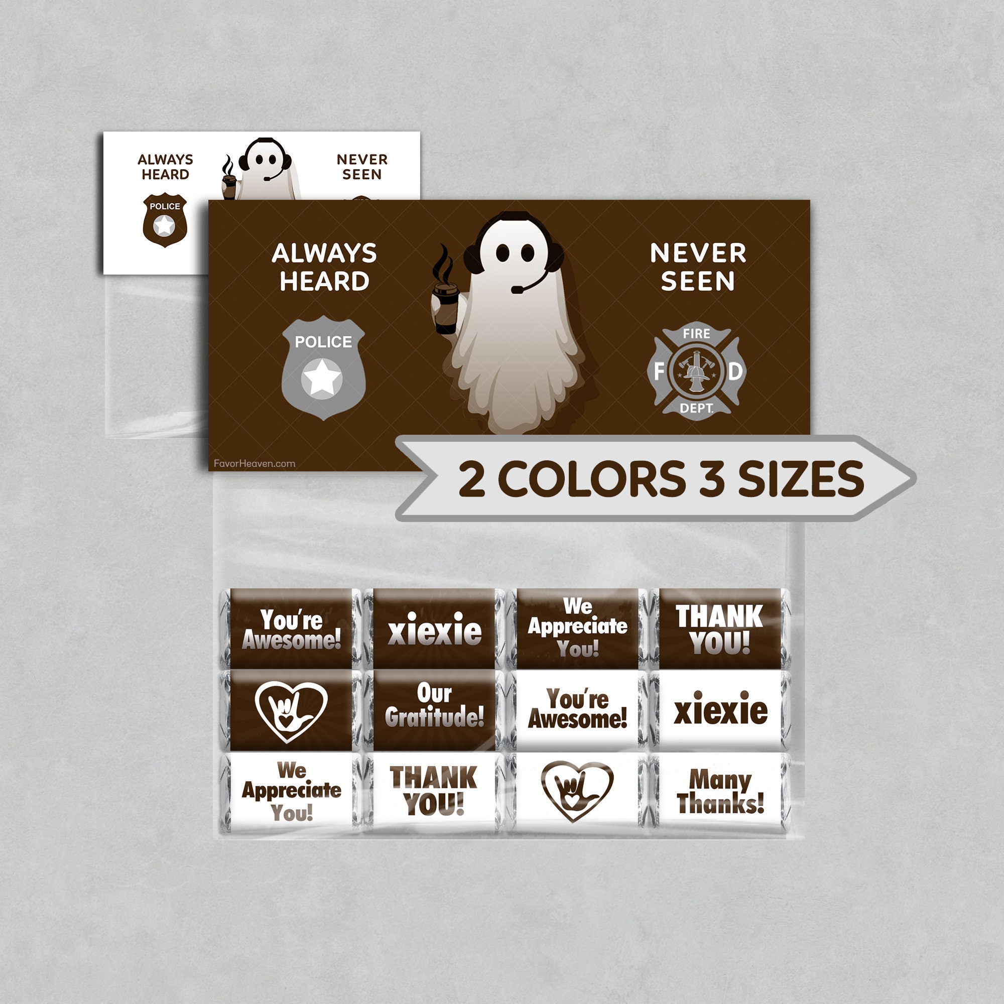 911 Dispatch Thank You Printable Tag, Treat Bag Topper, Candy Treat Tag ...