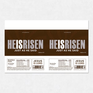 Instant Download Printable Easter Chocolate Candy Bar Wrappers ...
