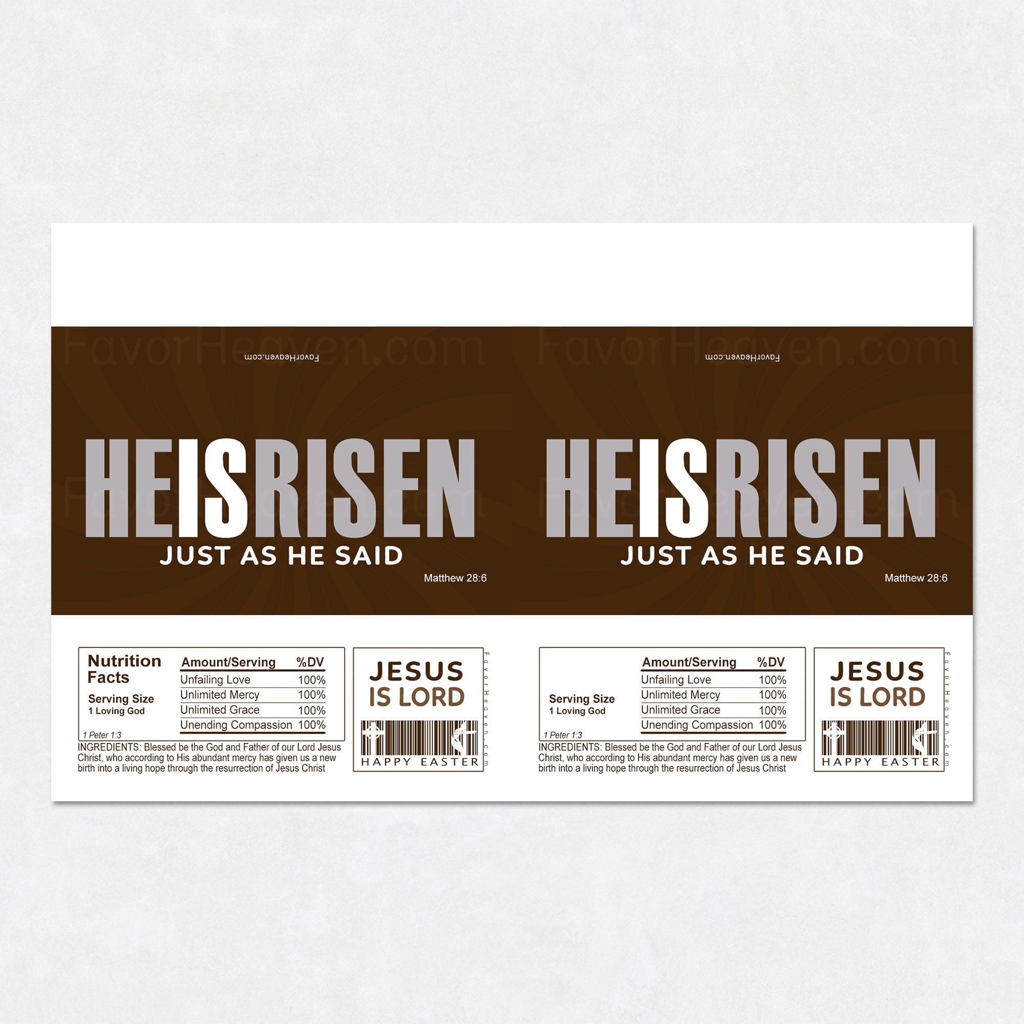 Instant Download Printable Easter Chocolate Candy Bar Wrappers ...