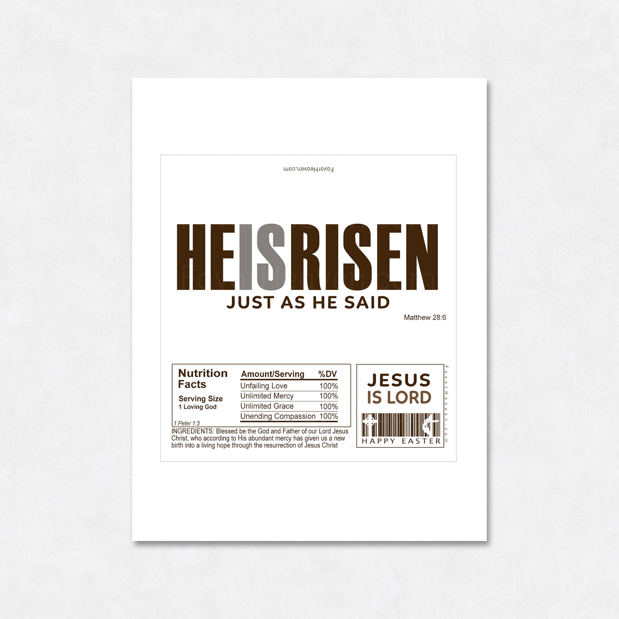 Instant Download Printable Easter Chocolate Candy Bar Wrappers ...