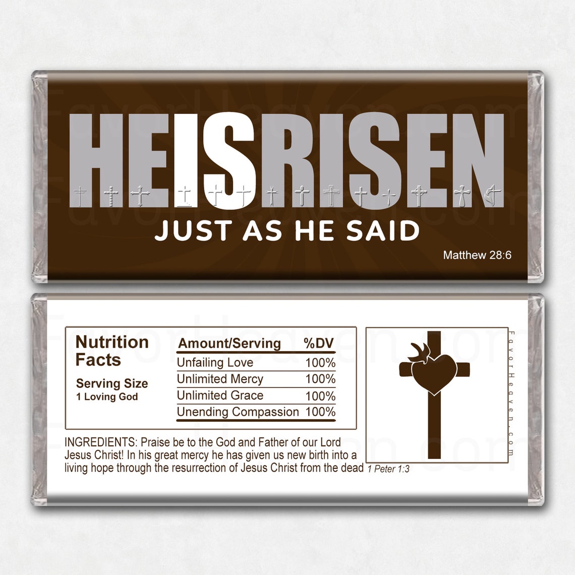 Instant Download Printable Easter Chocolate Candy Bar Wrappers ...
