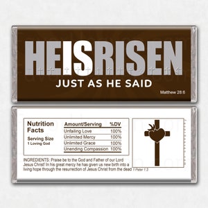 Instant Download Printable Easter Chocolate Candy Bar Wrappers ...