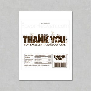 Radiologist Radiology Care Doctor THANK You Instant Download Printable ...