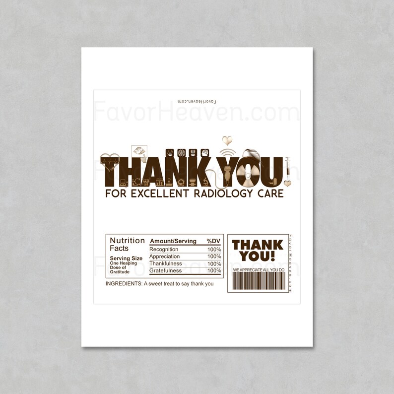 Radiologist Radiology Care Doctor THANK You Instant Download Printable ...