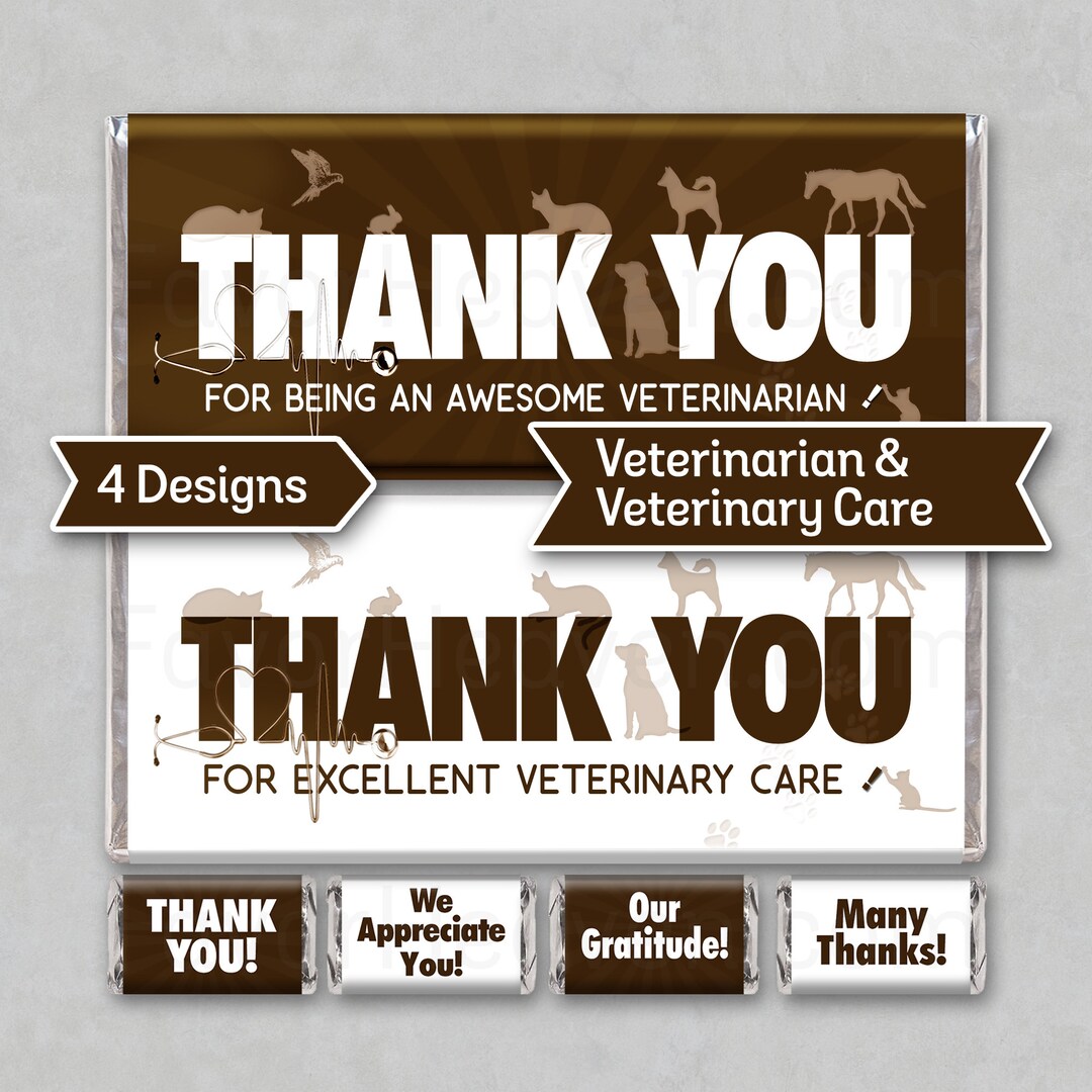 Veterinarian Vet Veterinary Care Doctor THANK You Instant Download ...