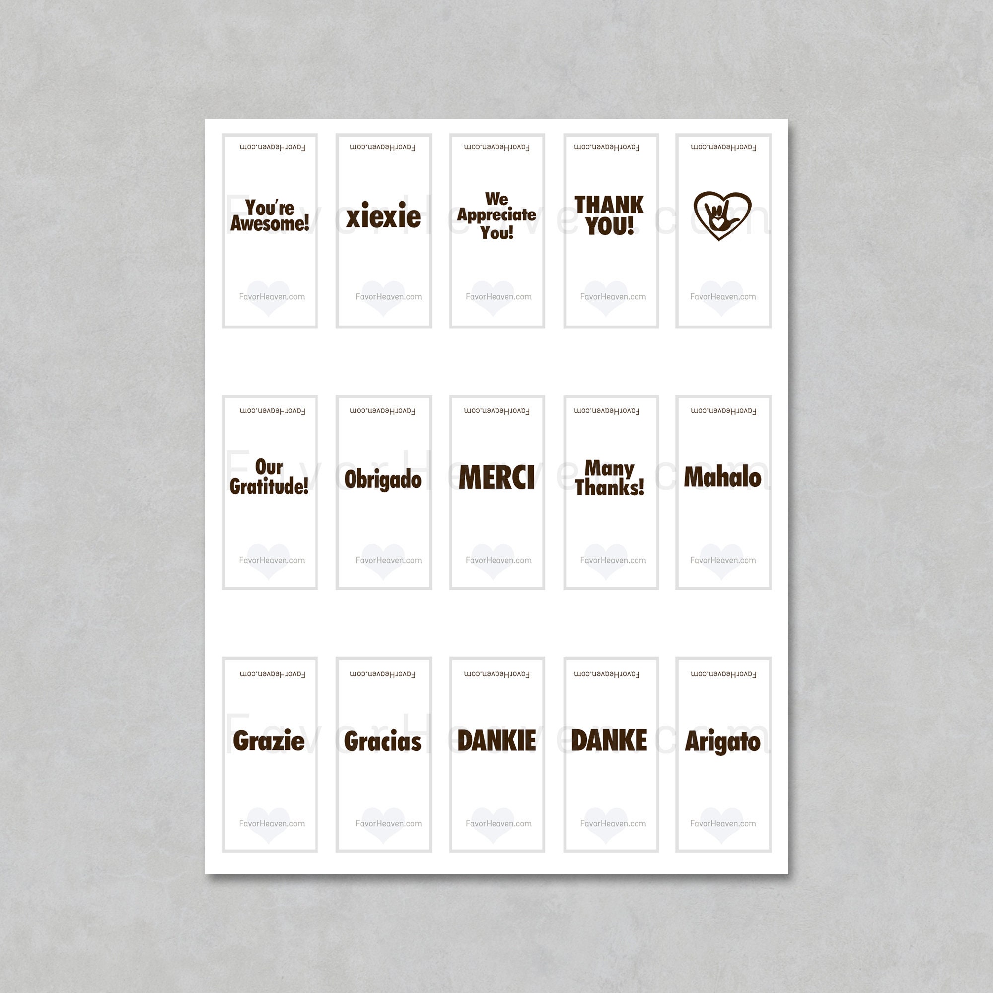 EMPLOYEE APPRECIATION THANK You Instant Download Printable Chocolate ...