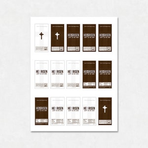 Instant Download Printable EASTER He is Risen Christian Resurrection ...