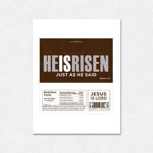 Instant Download Printable Easter Chocolate Candy Bar Wrappers ...