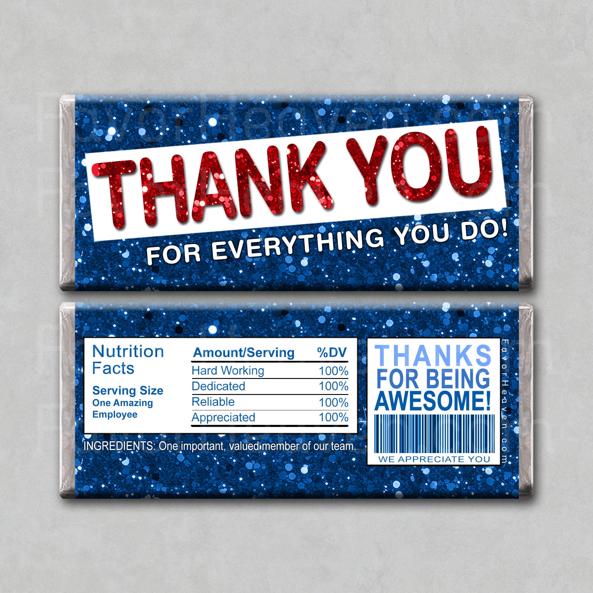EMPLOYEE APPRECIATION Thank You for All That You Do Instant Download ...