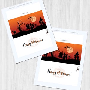 6 Digital Download Printable Halloween Chocolate Candy Bar Wrappers ...