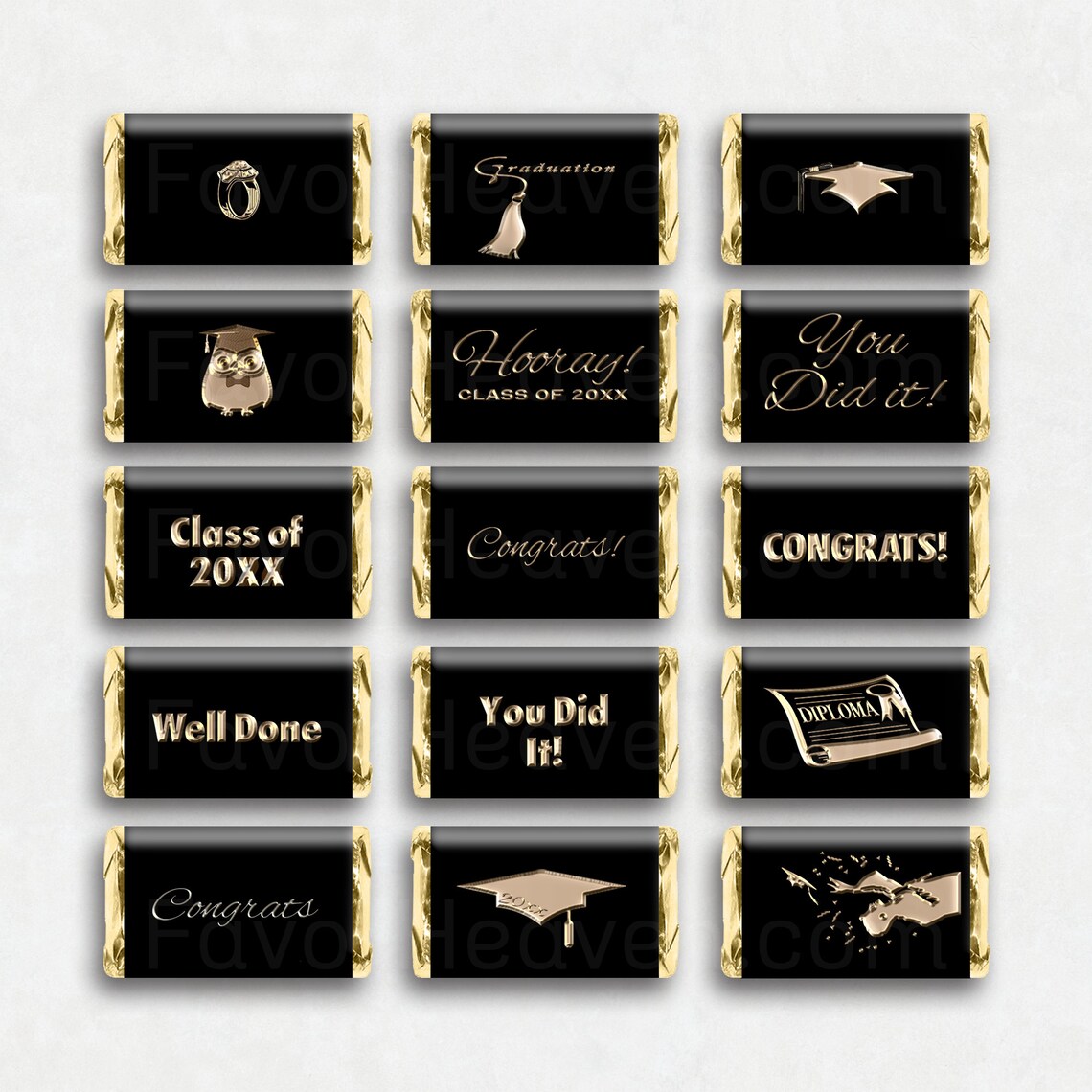Instant Download Printable GRADUATE Miniature Chocolate Candy Bar ...