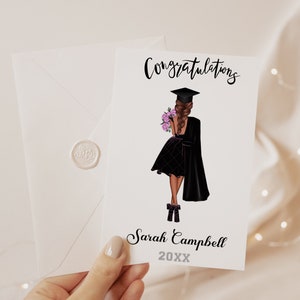 Graduation 2025 Custom Portrait Card | Personalized Graduation Card ...