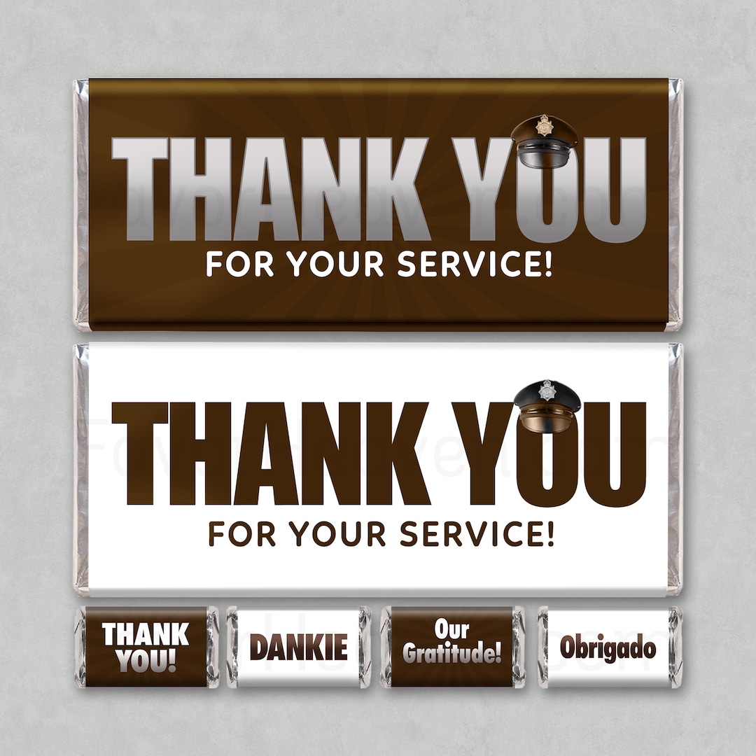 POLICE OFFICER THANK You Digital Download Printable Appreciation ...