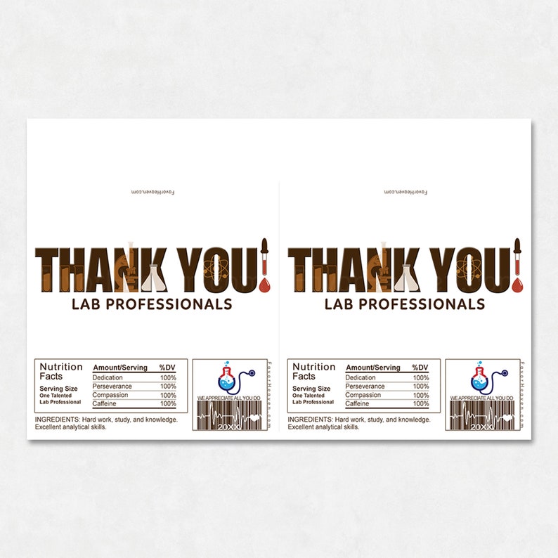 LAB PROFESSIONAL Lab Tech Lab Technician THANK You Instant - Etsy