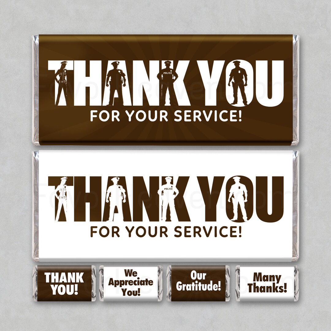 POLICE OFFICER THANK You Digital Download Printable Appreciation ...