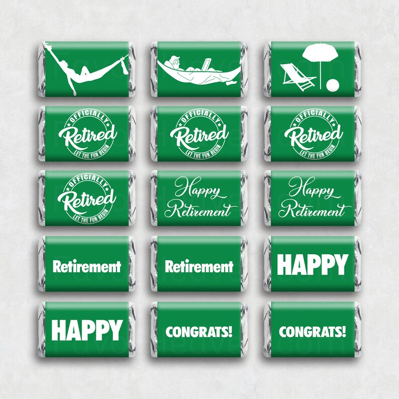 CONGRATS | RETIREMENT is Sweet | Digital Download | Candy Bar Wrappers ...