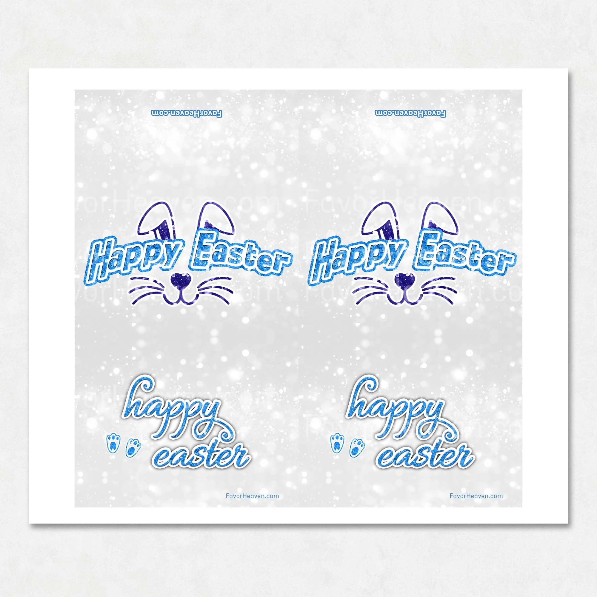 Instant Download Printable Easter Bunny Easter Eggs Chocolate Candy Bar ...