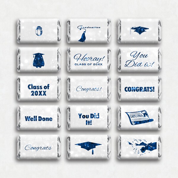 Graduation Miniature Chocolate Wrappers - Etsy