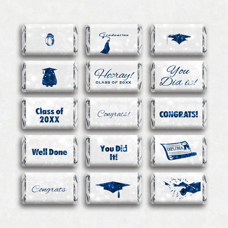 Instant Download Printable GRADUATE Miniature Chocolate Candy Bar ...