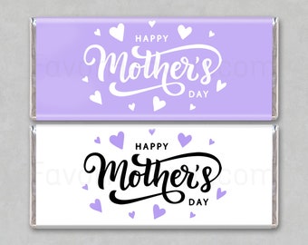 PRINTABLE Happy Mother's Day Candy Bar Wrappers Chocolate Instant ...