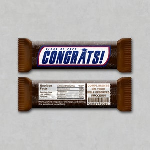 Instant Download Printable GRADUATE Chocolate Candy Bar Wrapper Party ...